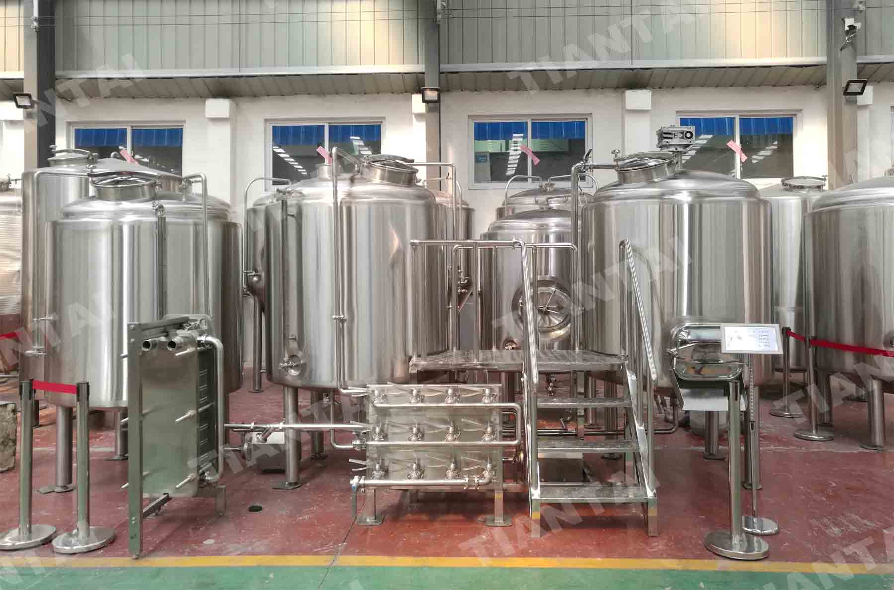 Complete 10BBL stainless steel brewing beer equipment finished ...